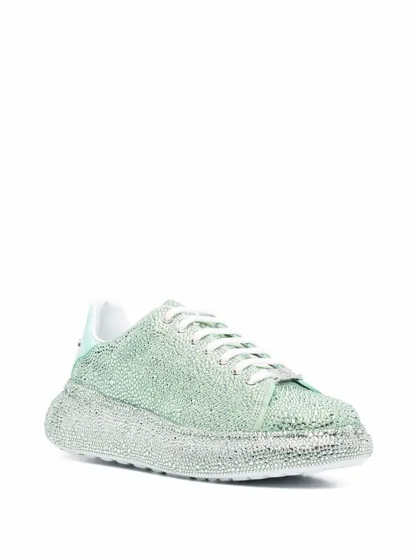 Philipp Plein Runner Crystal Low-top Sneakers - Green