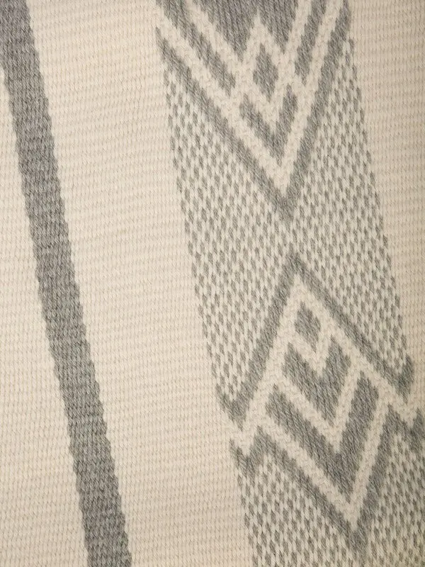 Voz Wide Diagonal Blanket Scarf - White