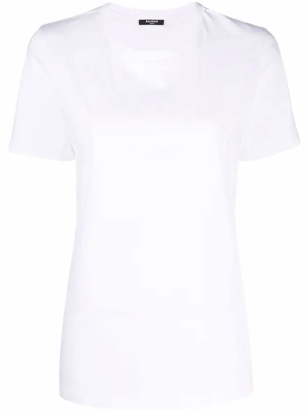 Balmain Flocked Logo T-shirt