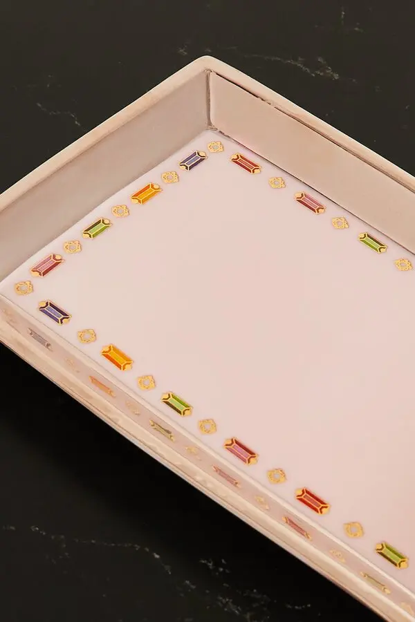 SUZANNE KALAN Jonathan Adler Porcelain Jewelry Tray - Pink