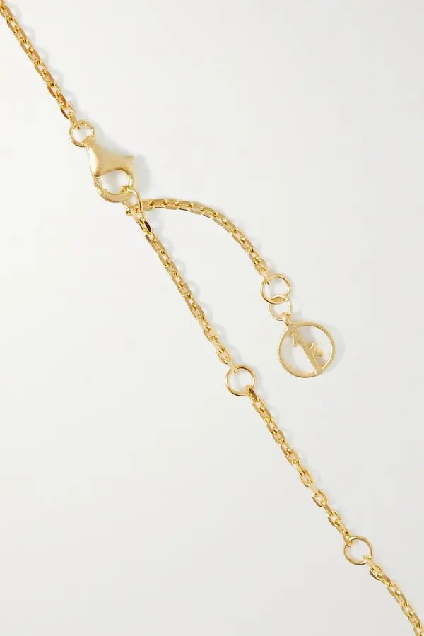 Anissa Kermiche Pit Power -plated Onyx And Ruby Necklace