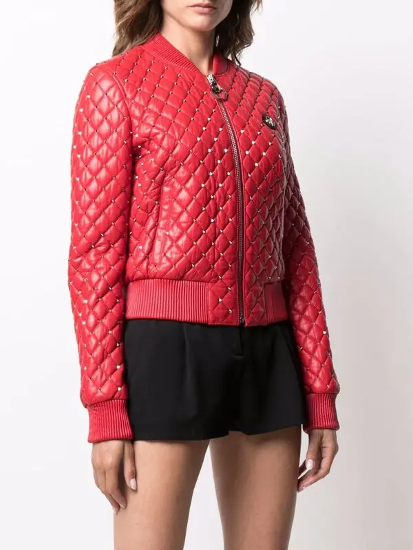 Philipp Plein Stud-embellished Bomber Jacket