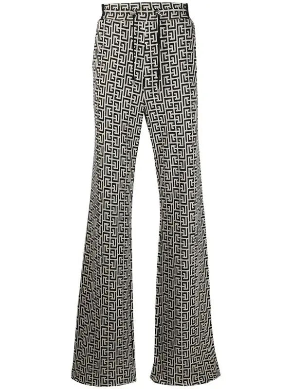 Balmain Monogram-motif Trousers