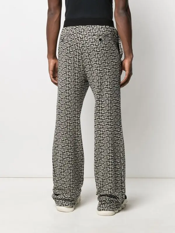 Balmain Monogram-motif Trousers