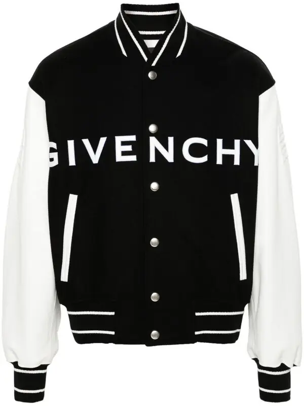 Givenchy Logo-embossed Bomber Jacket - Black