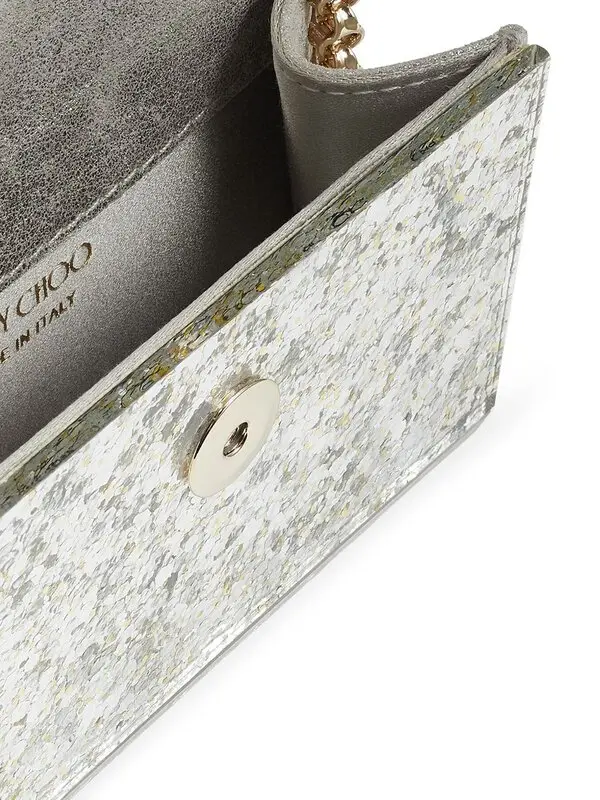 JIMMY CHOO Candy Glitter Acrylic Clutch Bag - Grey