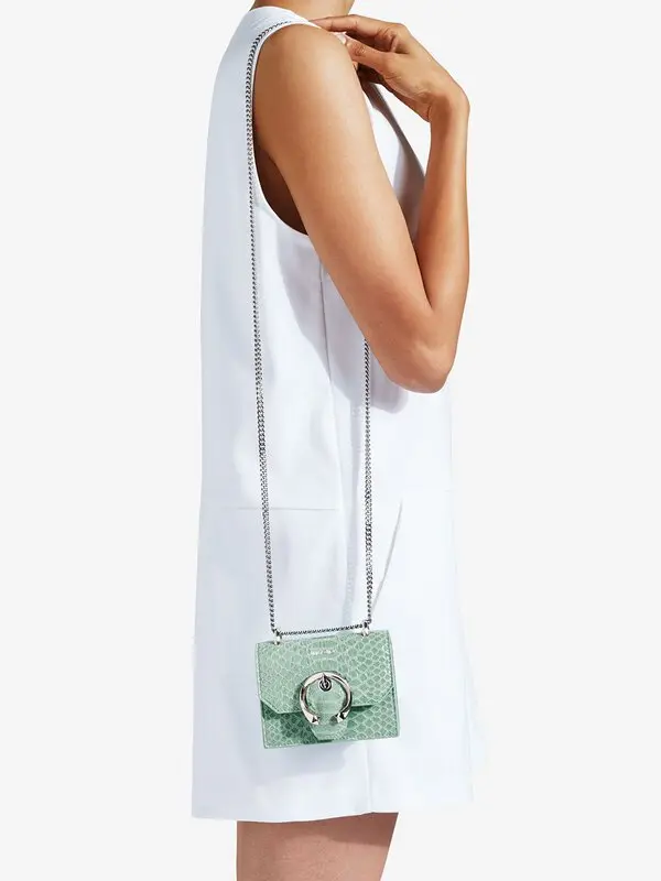 Jimmy Choo Mini Paris Mini Clutch Bag In Green - 37% Off