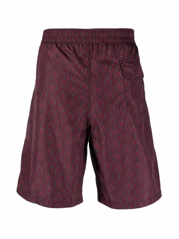 BILLIONAIRE Lion Head-motif Drawstring Swim Shorts