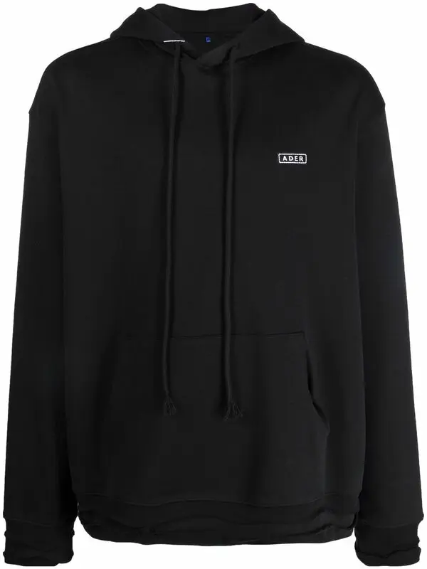 ADER ERROR Logo Patch Drawstring Hoodie