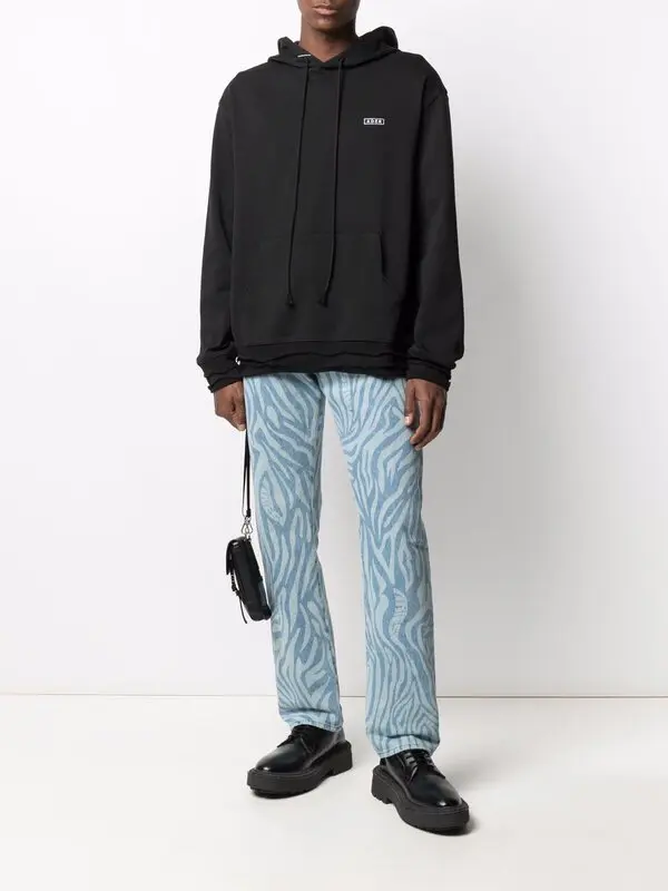 ADER ERROR Logo Patch Drawstring Hoodie