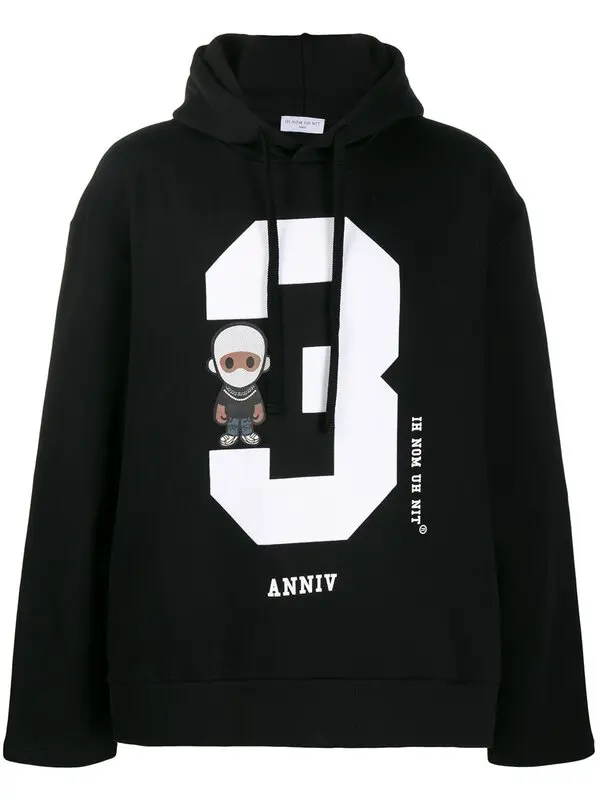 IH NOM UH NIT Number 3 Print Hoodie - Black