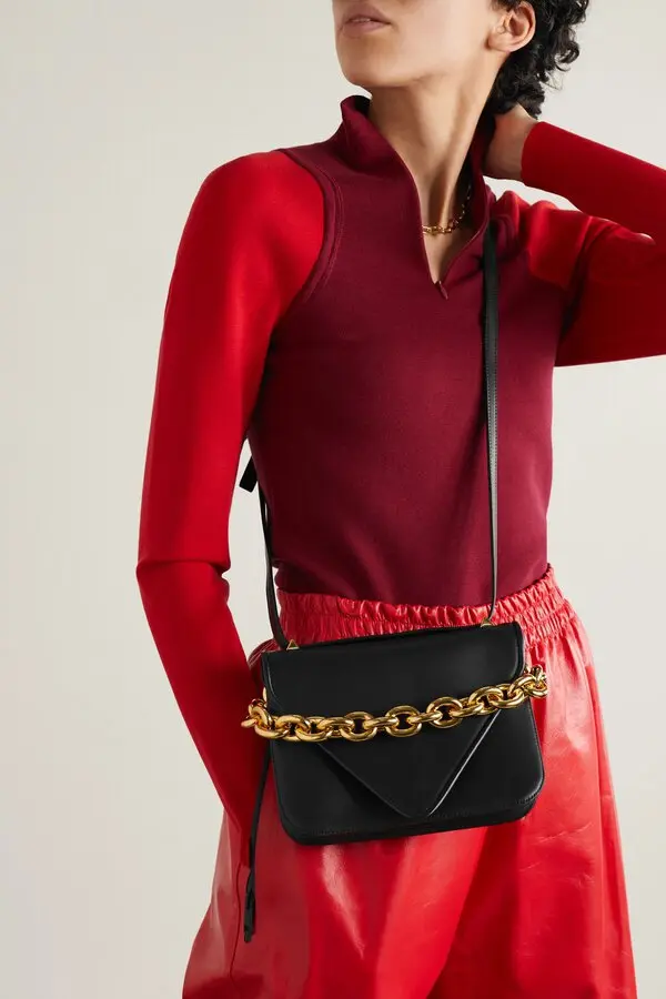 Bottega Veneta Mount Small Leather Shoulder Bag