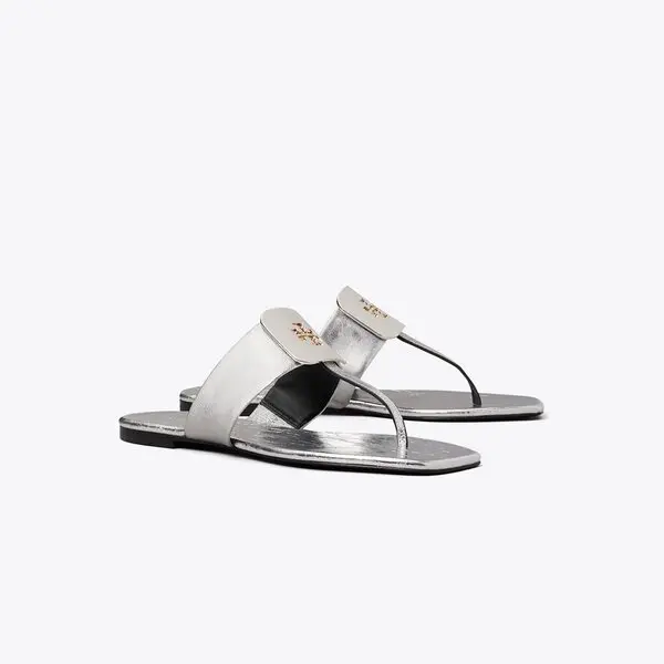 Tory Burch Georgia Sandal - Silver