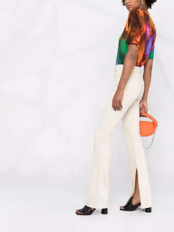 Philipp Plein High-waisted Flared Jeans - Neutrals