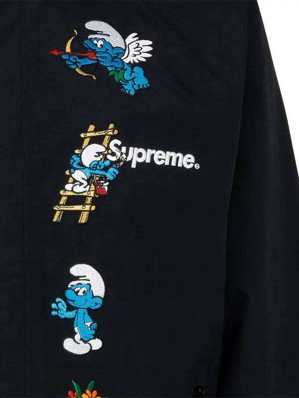 Supreme The Smurfs Shell Jacket - Black | Editorialist