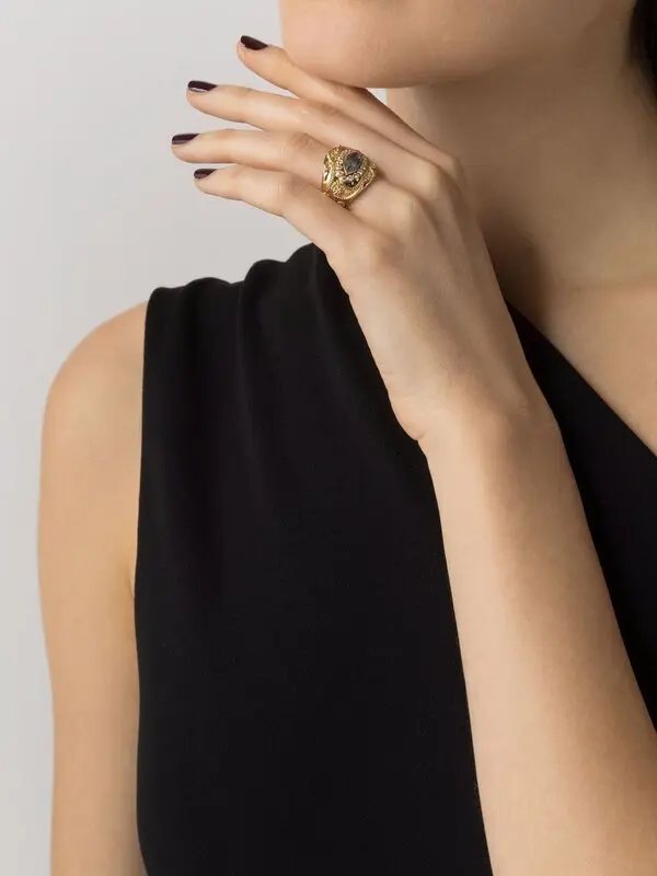 AURÉLIE BIDERMANN Cashmere Aquamarine And Diamond Ring