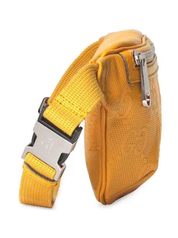 Gucci Gg Embossed Belt Bag - Yellow | Editorialist display picture 3