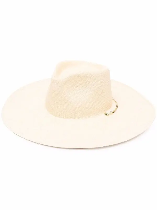 VAN PALMA Livy Straw Hat - Neutrals