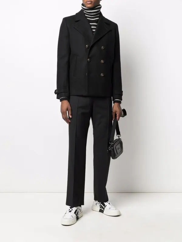 Valentino Garavani Straight-leg Tailored Trousers - Black