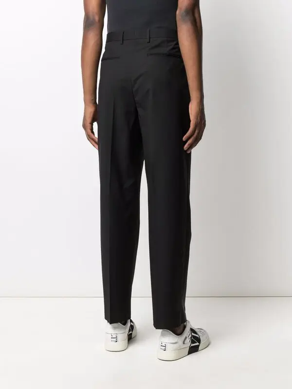 Valentino Garavani Straight-leg Tailored Trousers - Black