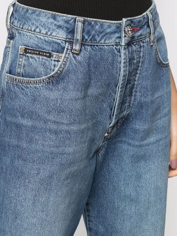 Philipp Plein Wide-leg Jeans - Blue
