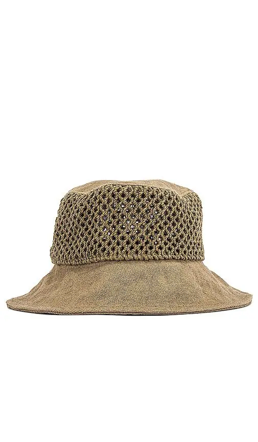 Rag & Bone Nando Bucket Netting Hat In Army