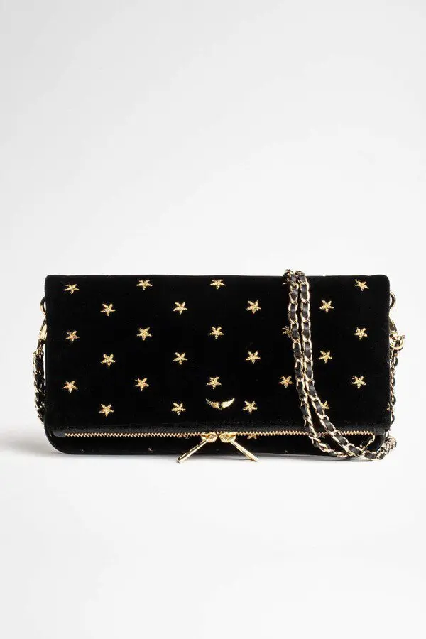 Zadig&Voltaire Rock Velvet Stars Bag