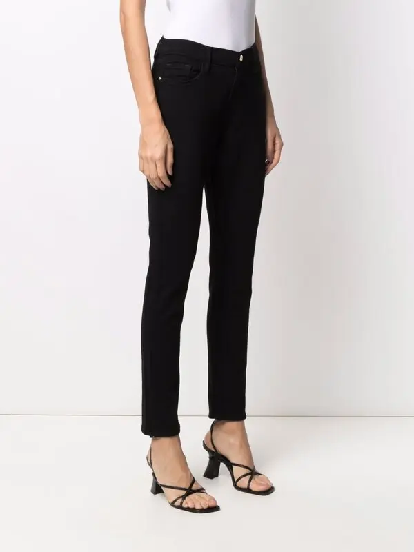 FRAME Le Garcon Mid-rise Skinny Jeans - Black