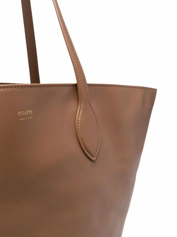 Khaite Osa Medium Leather Tote Bag - Brown | Editorialist