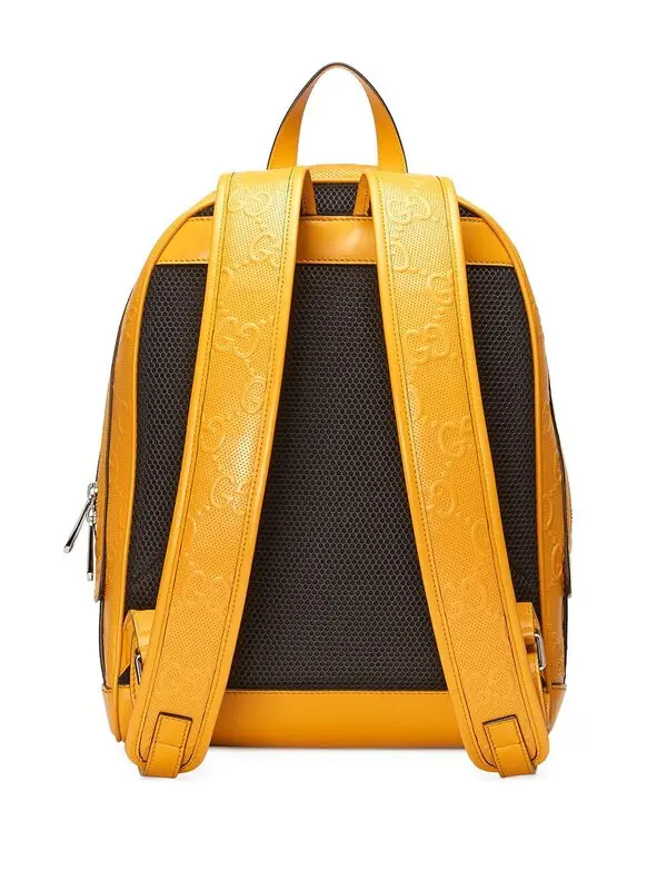 Gucci Yellow GG Embossed Backpack  price is firm! Gucci Green GG Embossed Leather Backpack | myGemma | Item  main image 4