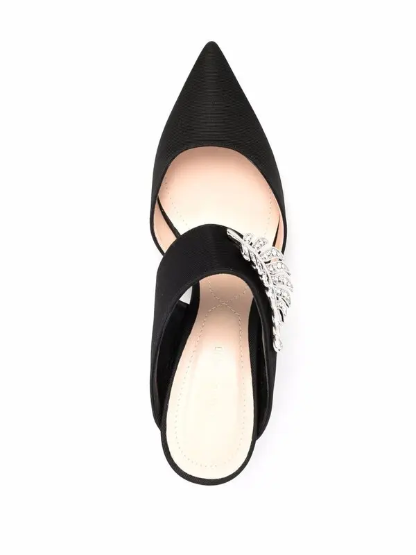 NICHOLAS KIRKWOOD Monstera 70mm Mules - Black
