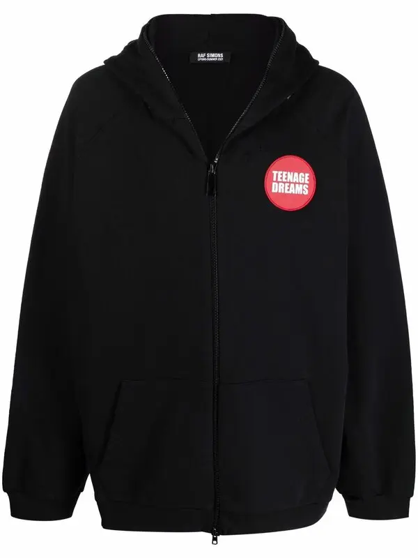 Raf Simons Teenage Dreams Zipped Hoodie