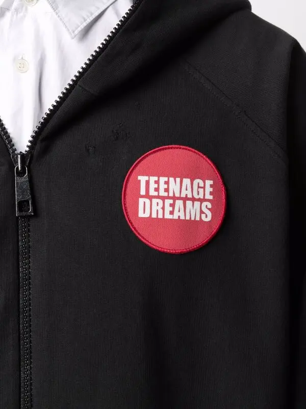 Raf Simons Teenage Dreams Zipped Hoodie