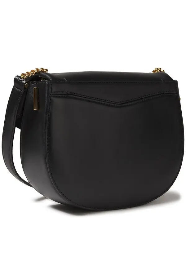 Sandro Pepita Leather Shoulder Bag
