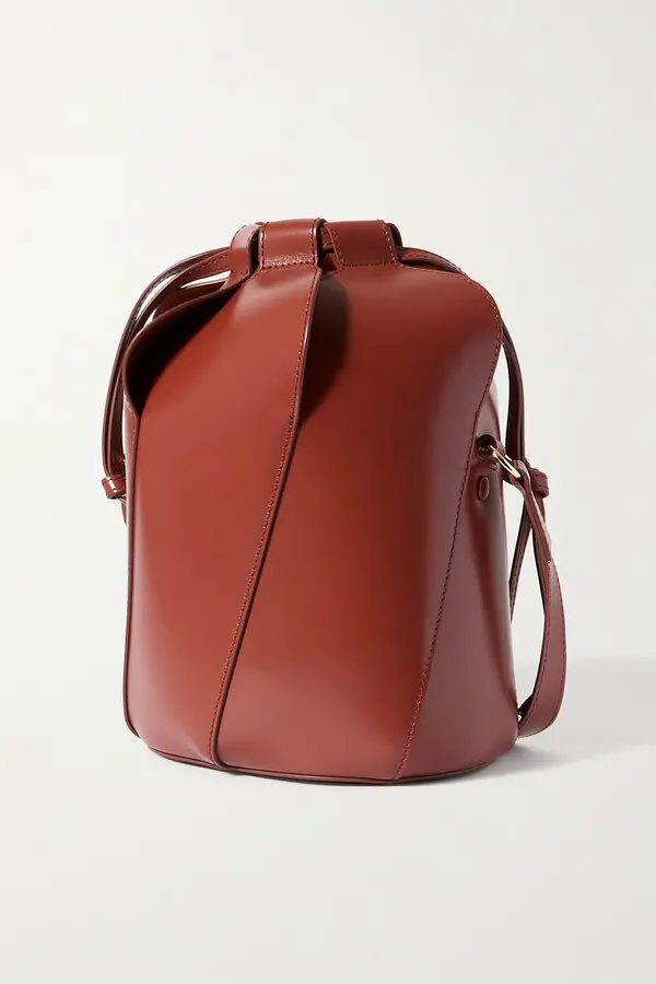 Chloé Tulip Small Paneled Leather Bucket Bag