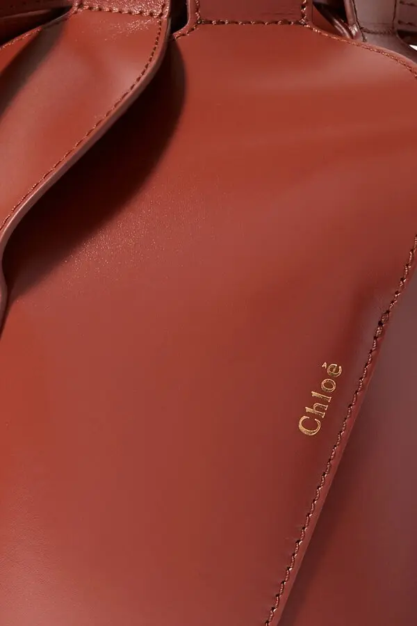 Chloé Tulip Small Paneled Leather Bucket Bag