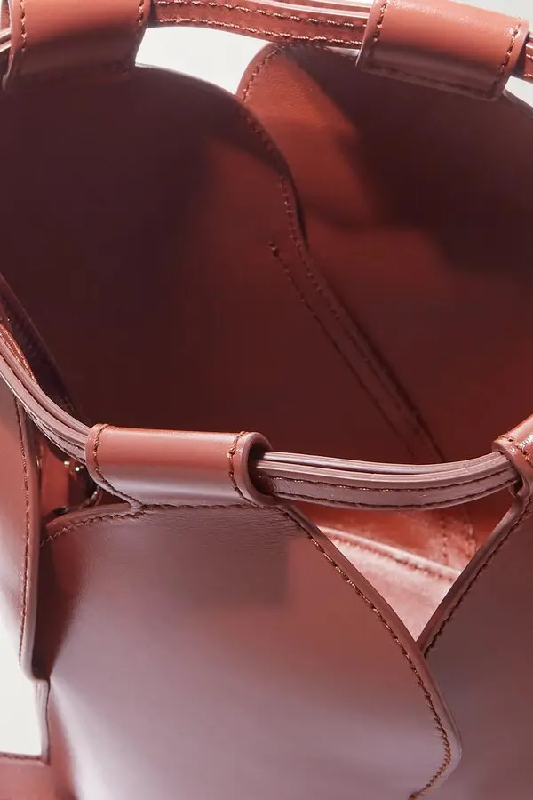 Chloé Tulip Small Paneled Leather Bucket Bag