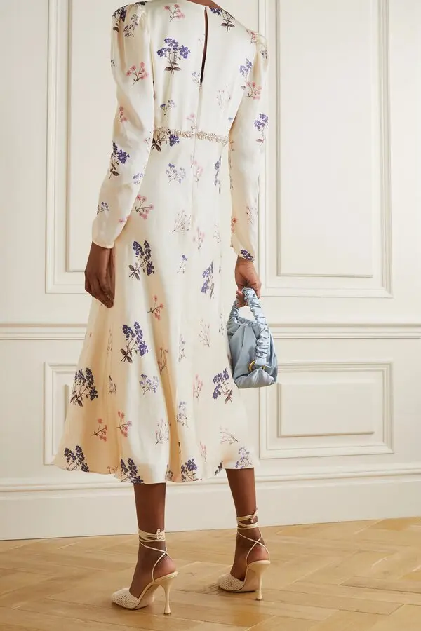 vertical stripe midi dress Mixed Emotions Floral Stripe Midi Dress