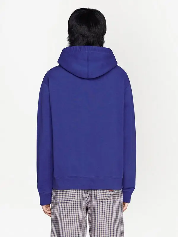 Gucci X Freya Hartas Iccug Print Hoodie - Blue | Editorialist