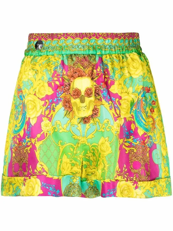 Philipp Plein Baroque-print Shorts