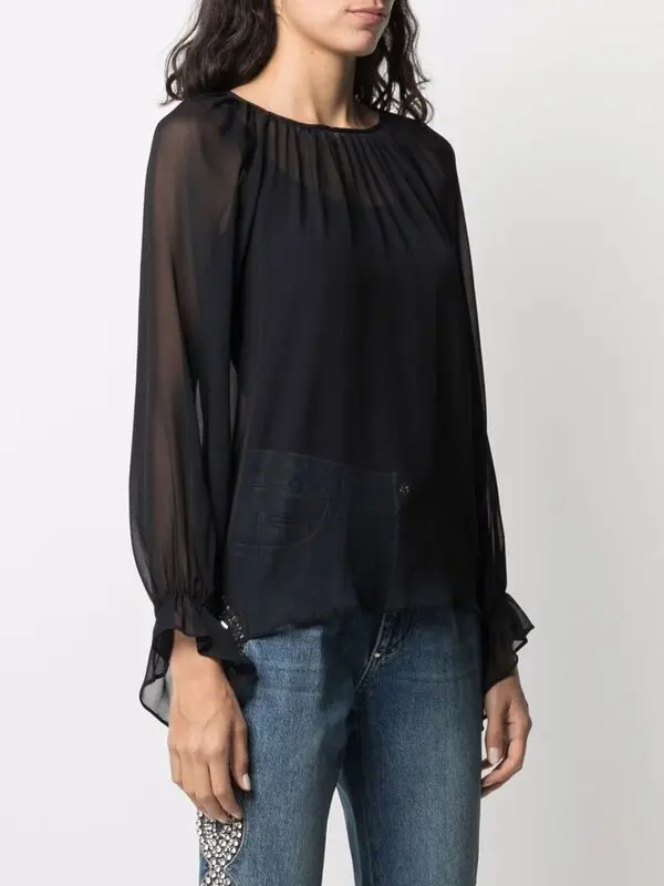 Philipp Plein Poet-sleeve Blouse