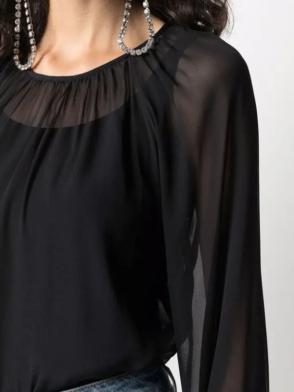 Philipp Plein Poet-sleeve Blouse