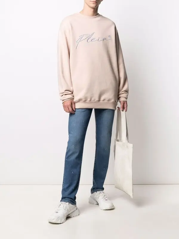 Philipp Plein Straight Leg Jogging Jeans
