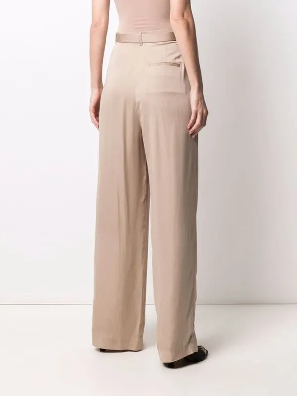 SELF-PORTRAIT Belted Wide-leg Trousers