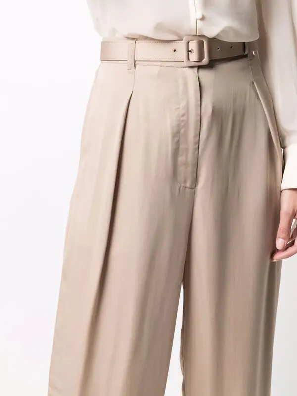 SELF-PORTRAIT Belted Wide-leg Trousers