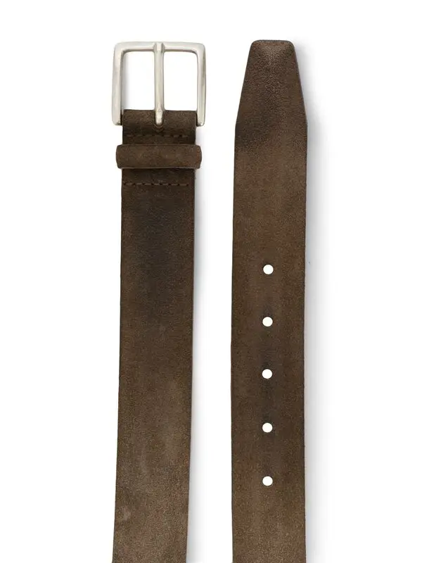 Orciani Adjustable Leather Belt - Neutrals