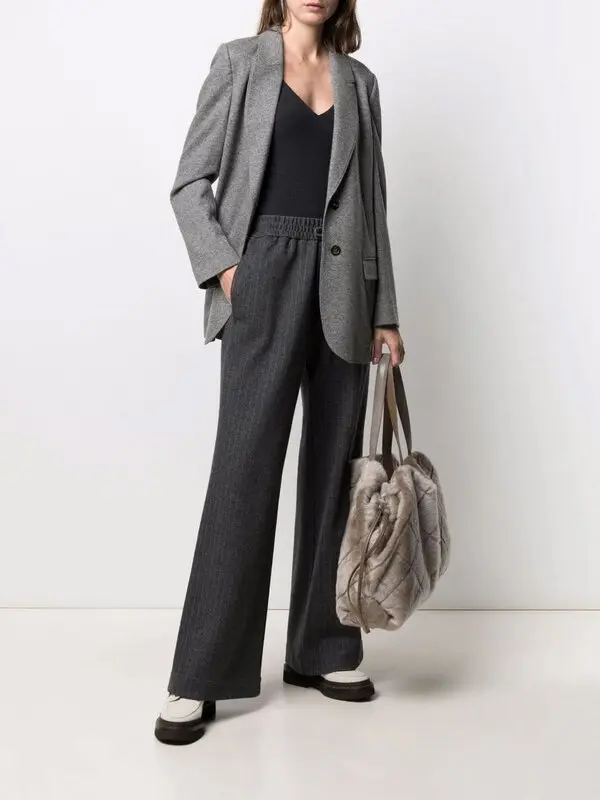 Brunello Cucinelli Single-breasted Cashmere Jacket - Grey