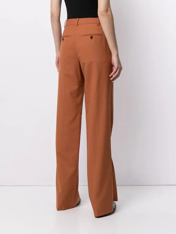 PUSHBUTTON High-waisted Flared Trousers