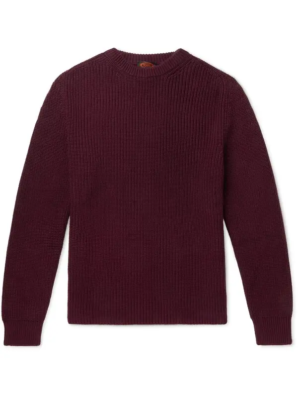 TOD'S Ribbed Cotton Sweater