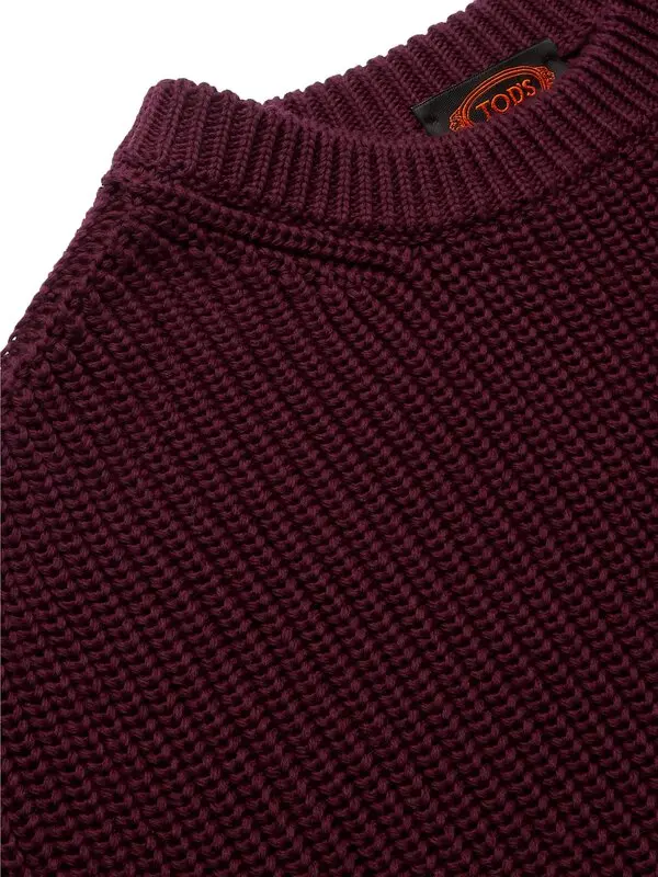 TOD'S Ribbed Cotton Sweater